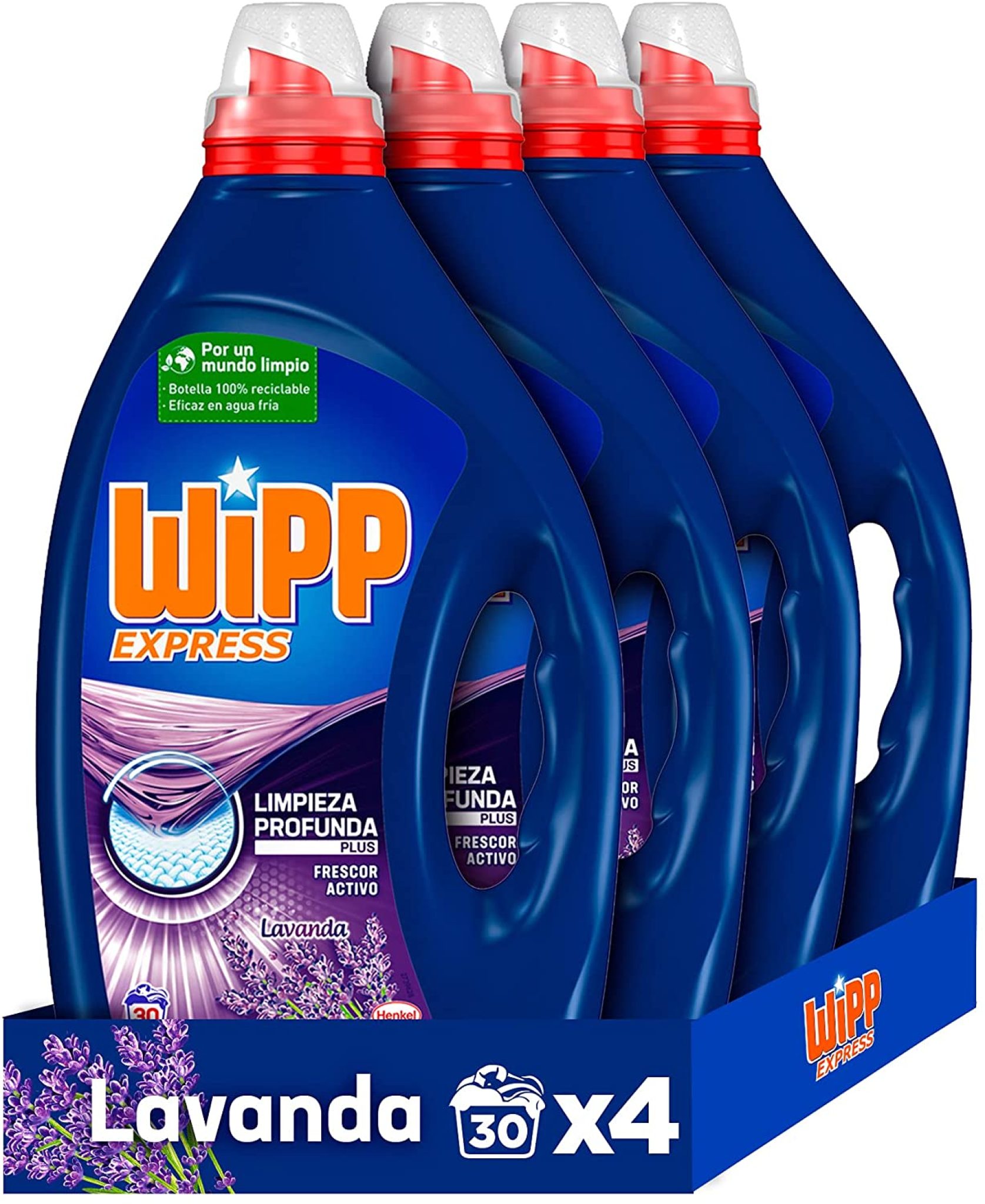 Wipp Express Detergente Líquido Pack 4x120 Lavados - LoveChollo
